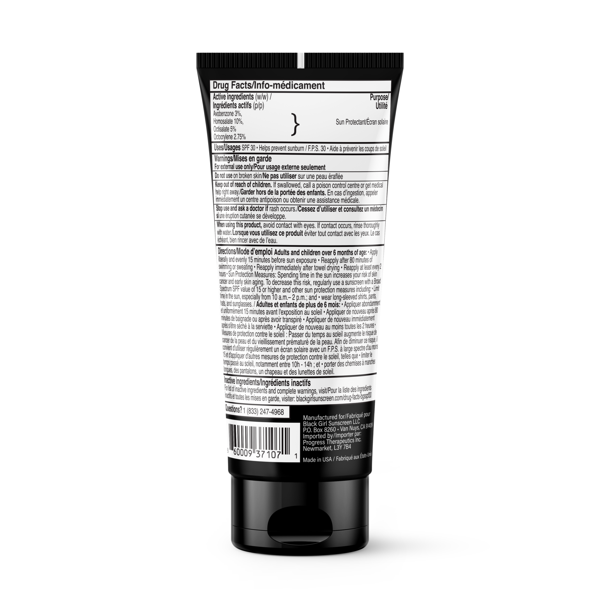 Black Girl Sunscreen SPF 30 - Moisturizing, No White Cast Sunscreen for ...